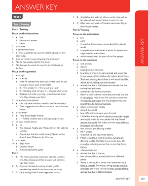 EC A1P - Language test 5A - Name ...