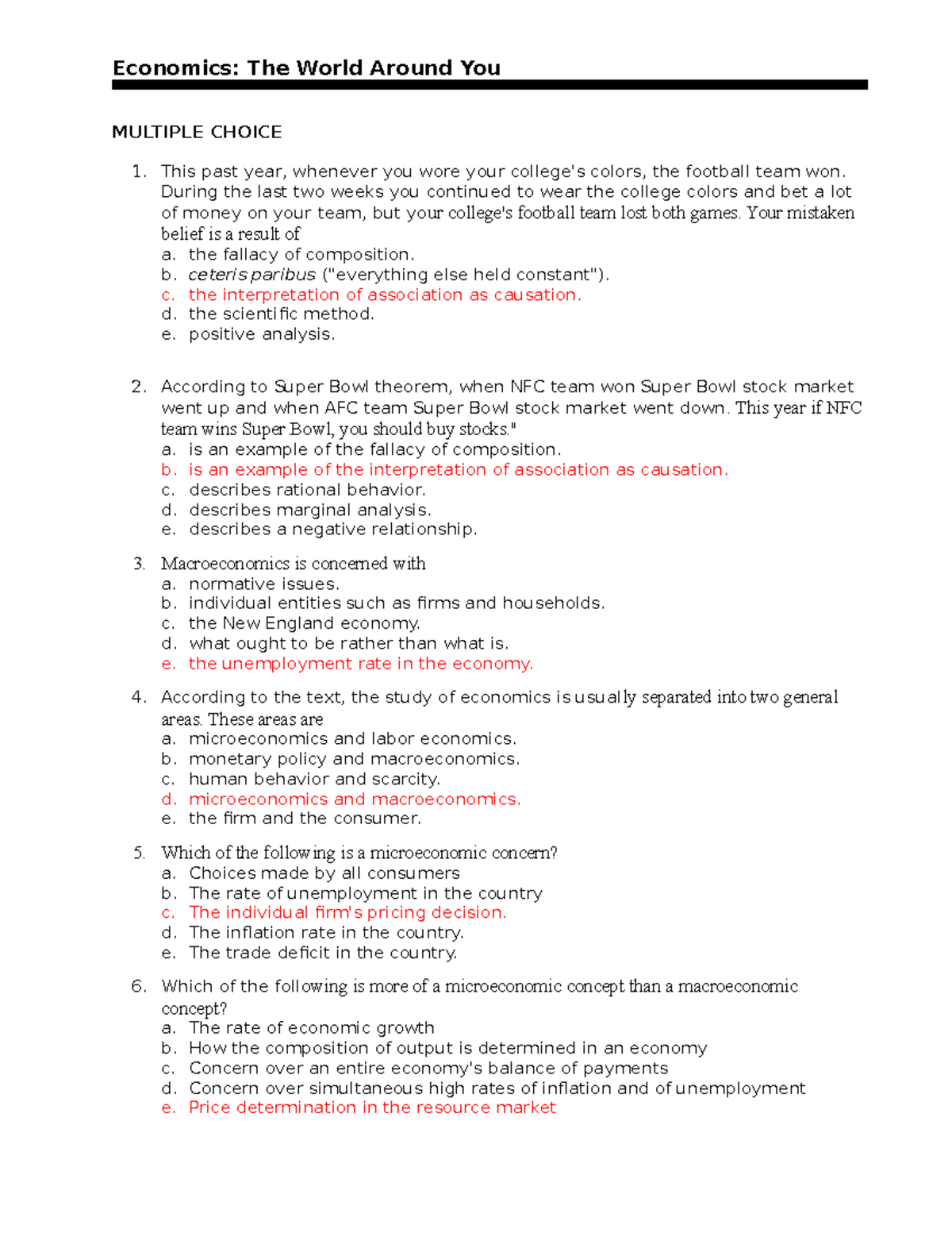 Macro Economics (Business and Administration)Practice Quiz 6 ...