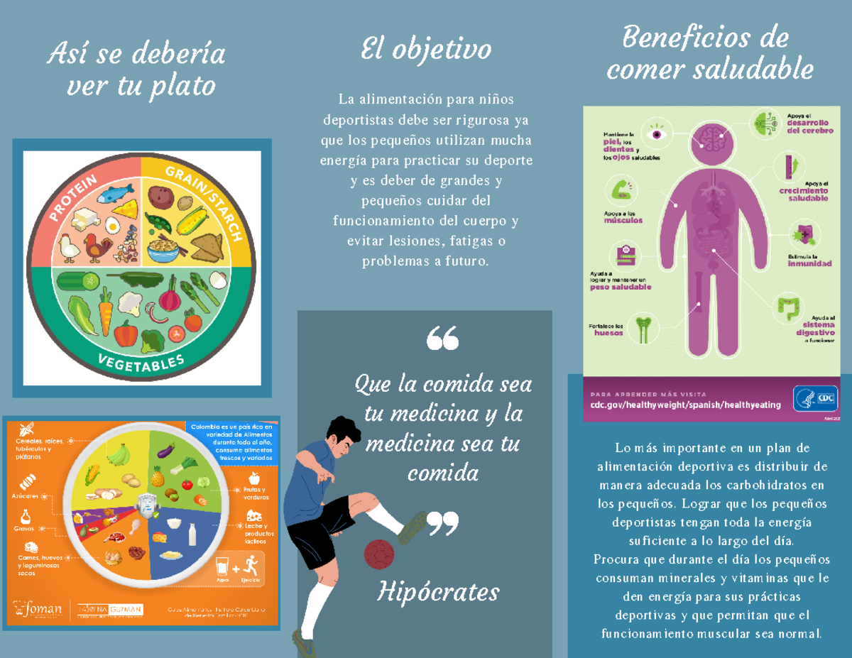 Folleto De Alimentos Saludables