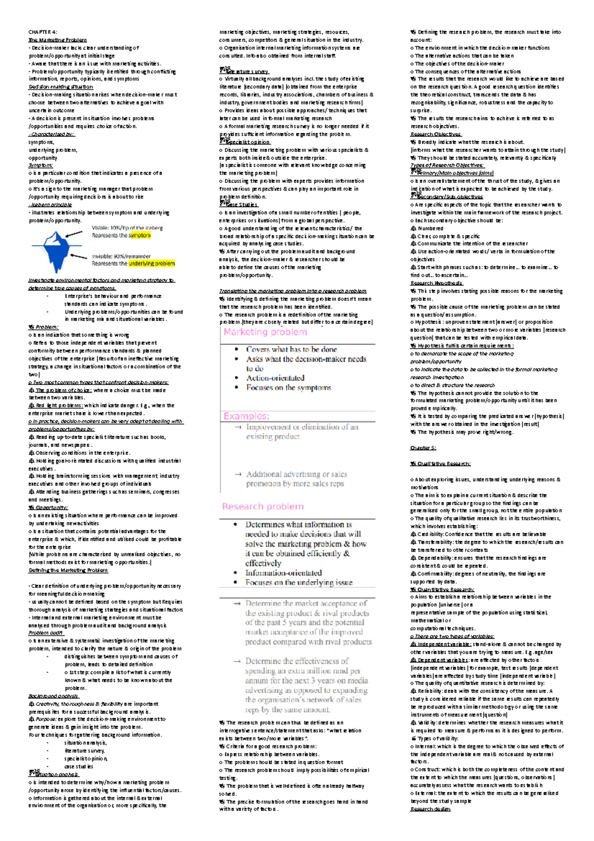 BEM SEM 1 2023 - Chapter 1-3 for BEM314 2023 sem test 1 - CHAPTER 4 ...