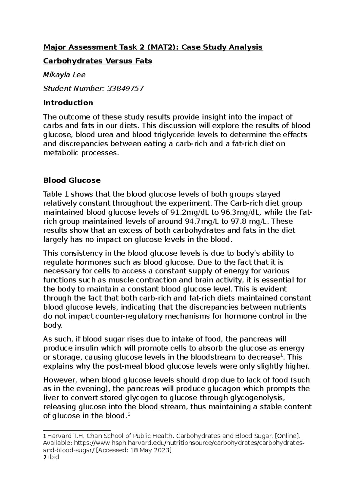 1011 MAT 2 Discussion submission doc - Major Assessment Task 2 (MAT2 ...