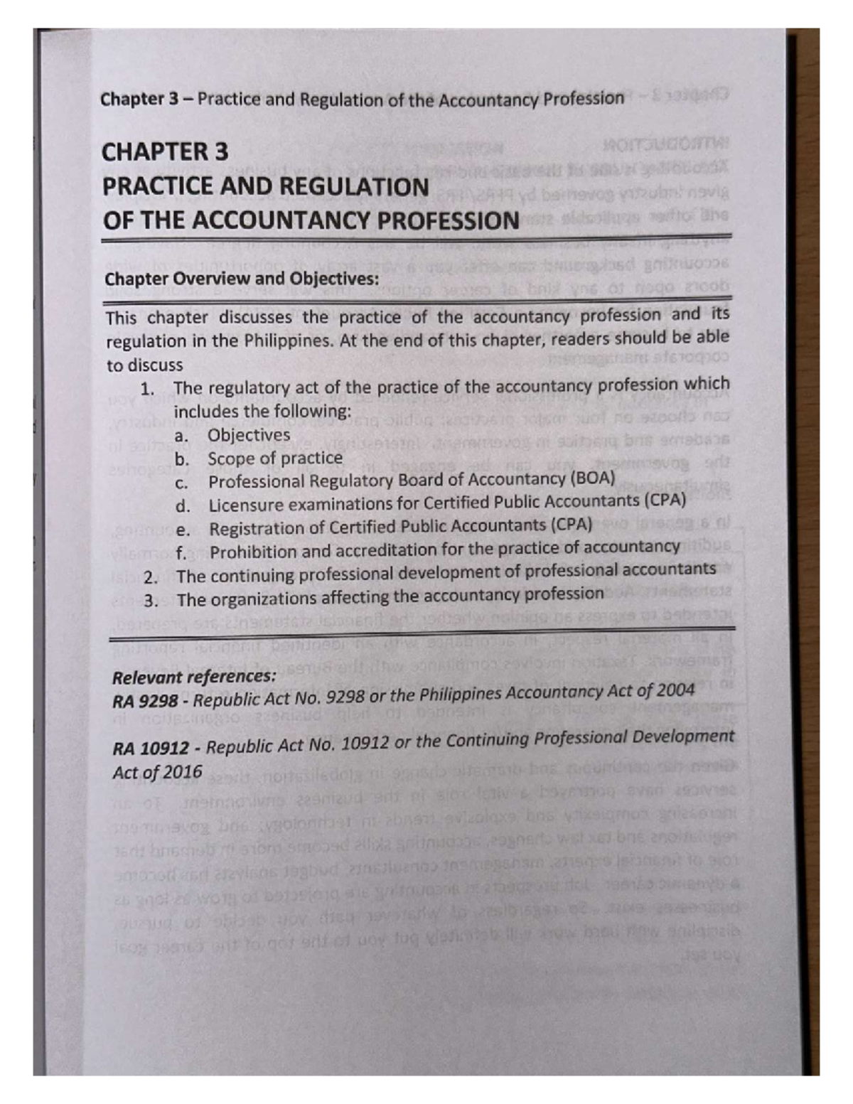 PSY002 Chapter 3 - Auditing - Chapter 3 Practice and Regulation of the Accountancy Profession ...