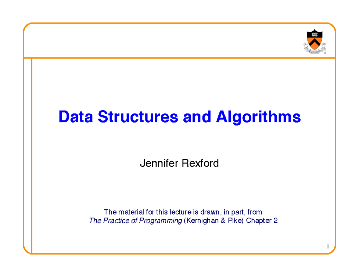 08Ds Alg - Material - Data Structures and Algorithms! The material for ...