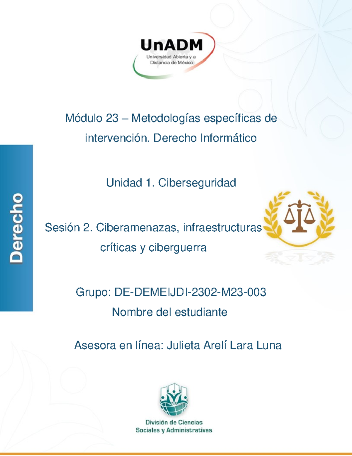 M23 DI U1 S2 MGMM - Introducción S3. Act. integradora. Medidas de ...