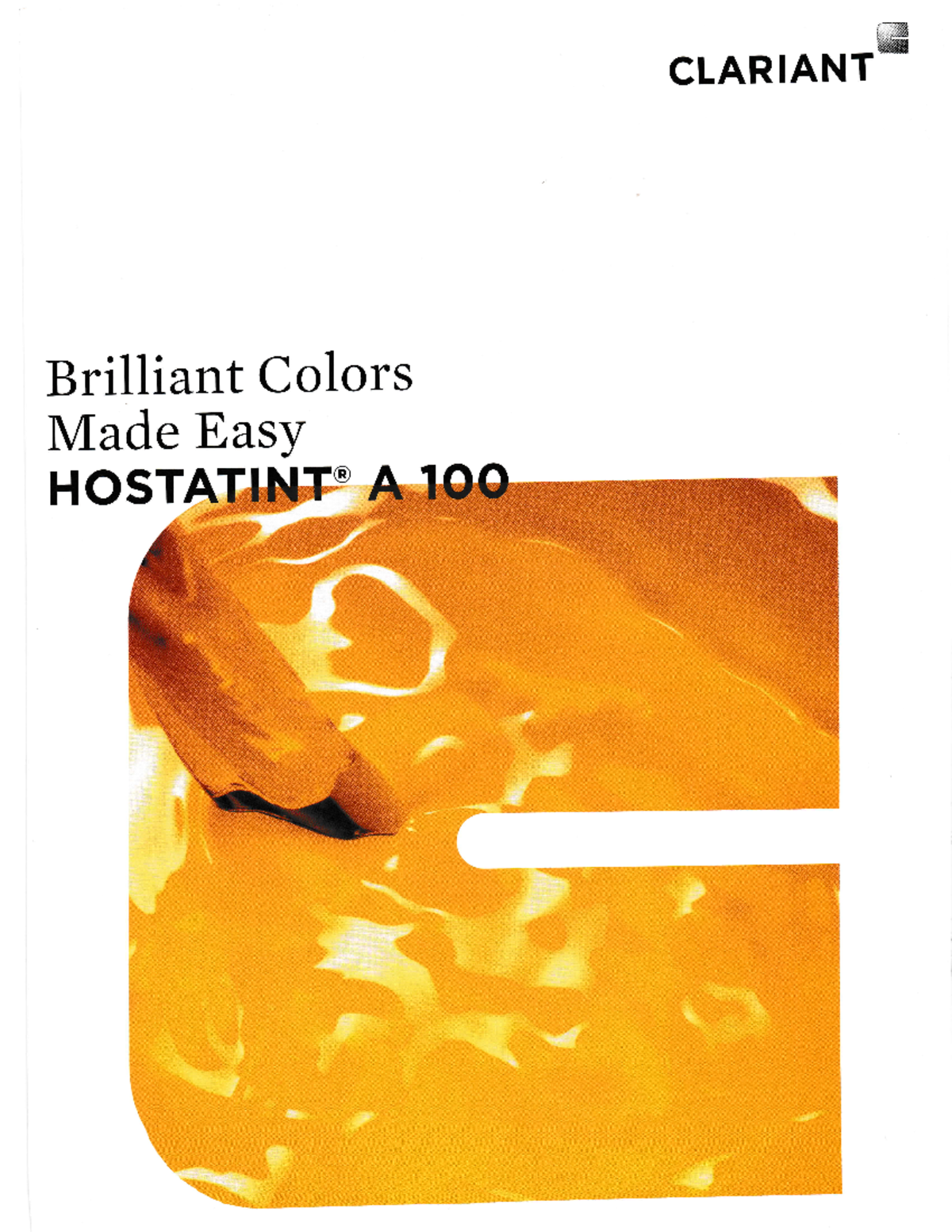 Catalogo Hostatin A 100 - ire w CLARIANT Brilliant Colors Made E,asy ...