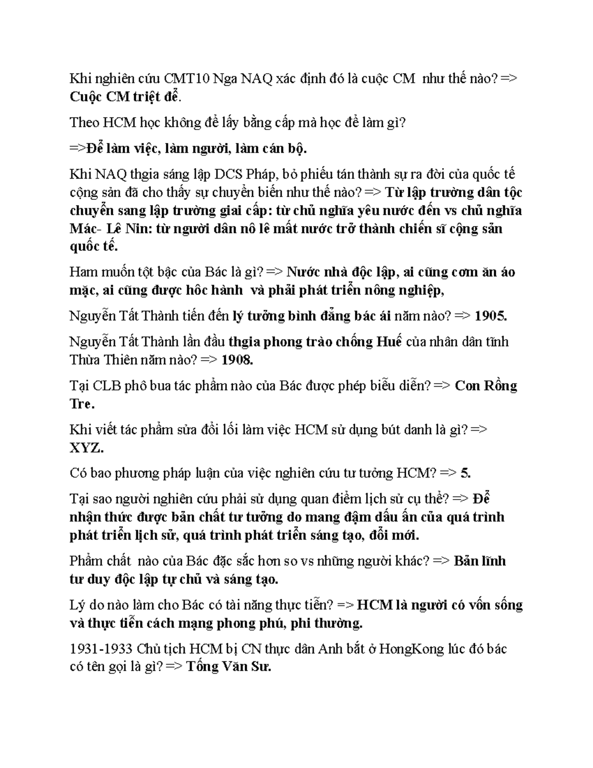 Tthcm - kjkjn jnkj - Khi nghiên cứu CMT10 Nga NAQ xác định đó là cuộc CM như thế nào? => Cuộc CM ...
