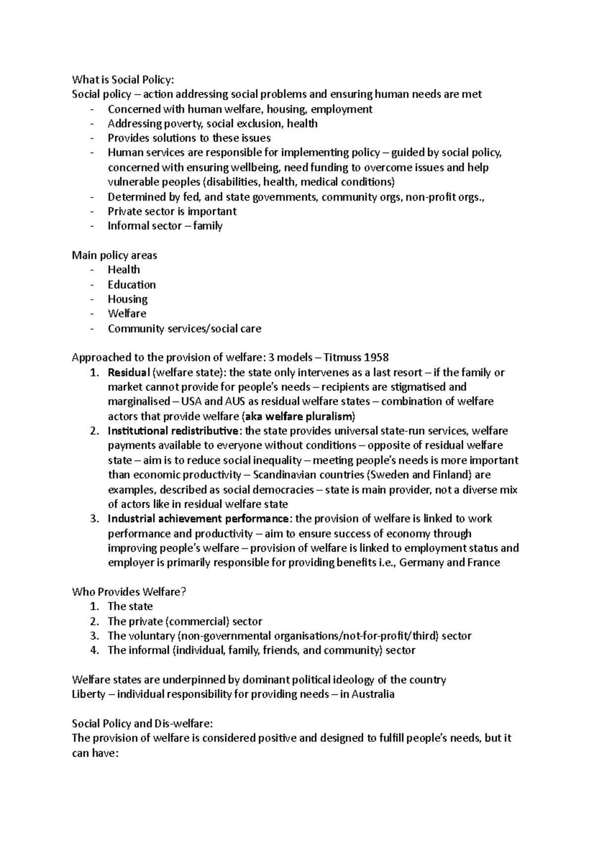 What is Social Policy - What is Social Policy: Social policy – action addressing social problems ...