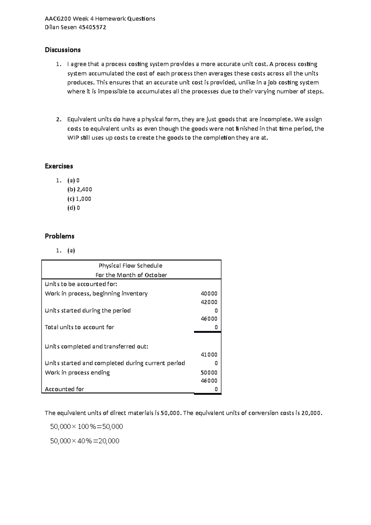 Week 5 Tutorial Homework - AACG200 Week 4 Homework Questions Dilan ...