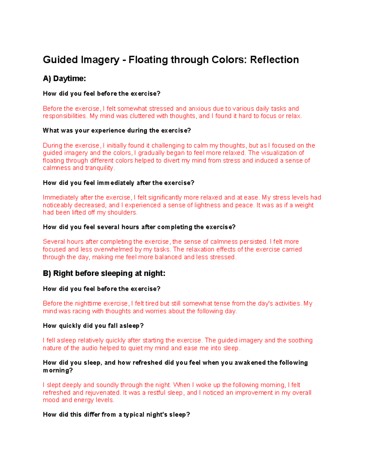 Lesson 8 - Floating through Colors - Guided Imagery - Guided Relaxation ...