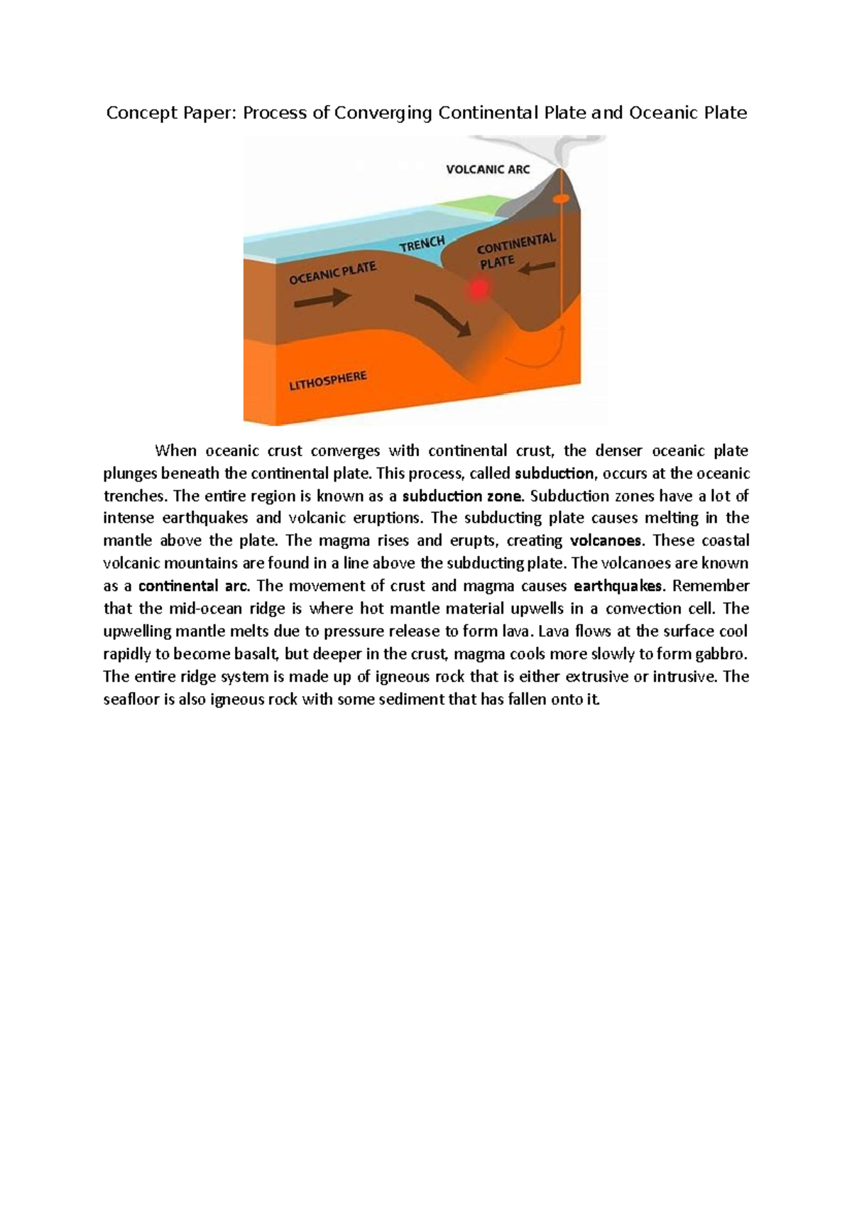 CONCEPT PAPER EXAMPLE - Concept Paper: Process of Converging ...