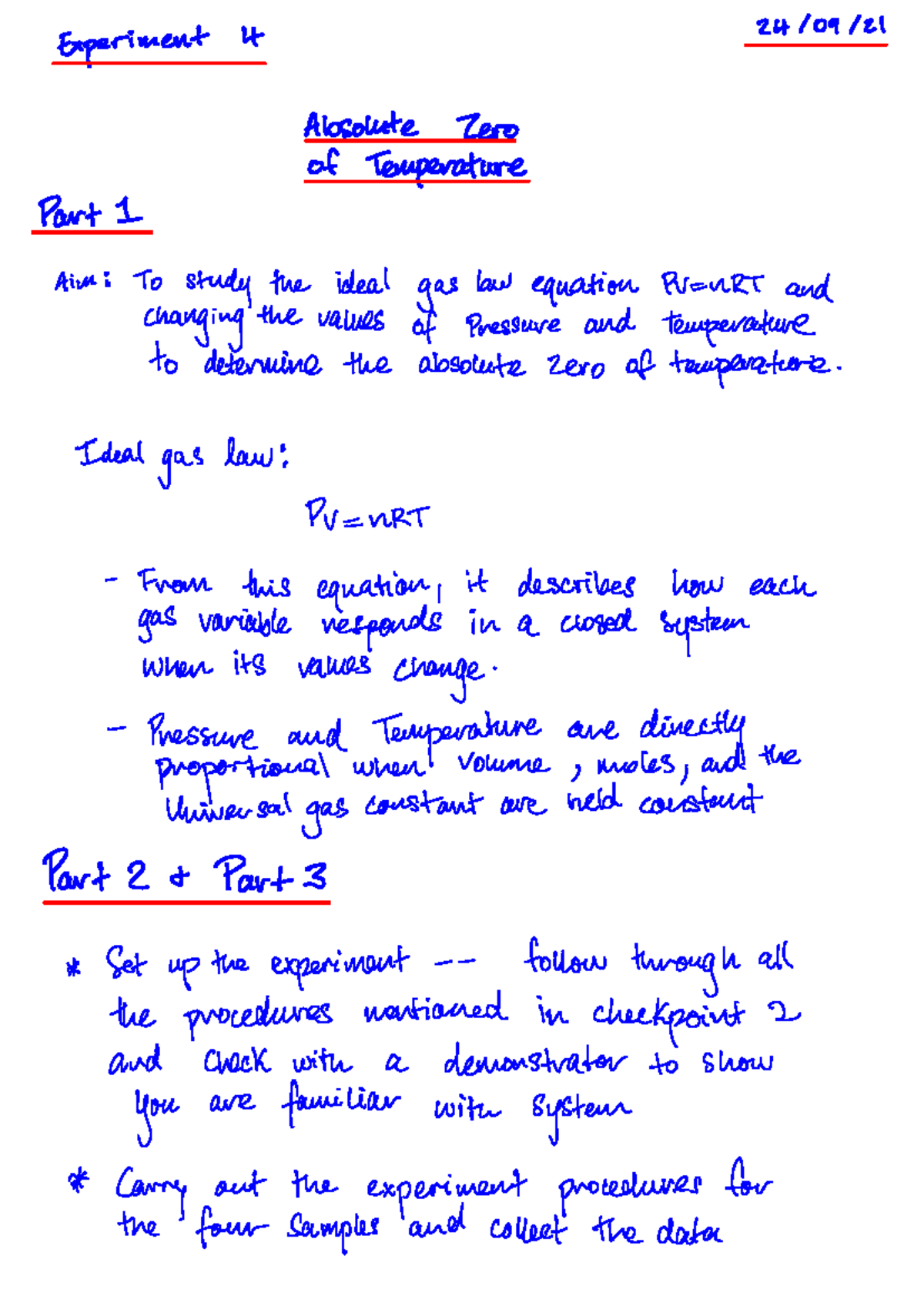 Experiment 4 Absolute Zero Exp & Labortory - Engineering Physics A ...