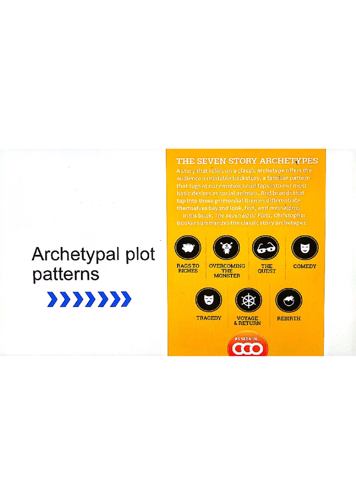 Archetypal plot patterns LIT - LIT 2000 - FGCU - Studocu
