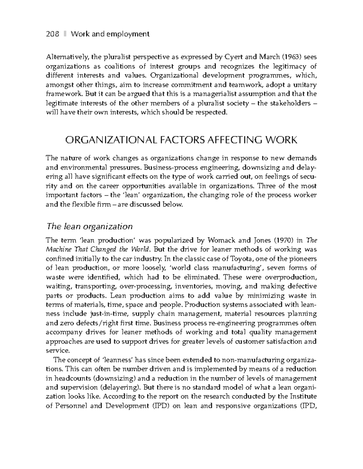 Human Resource Management - Alternatively, the pluralist perspective as ...