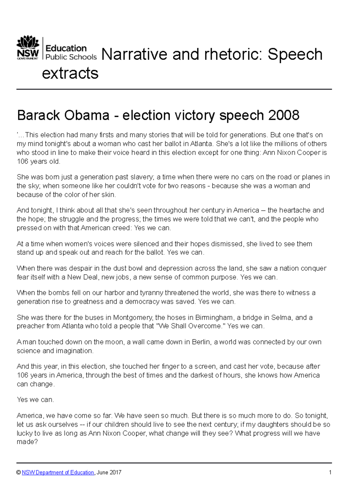 Copy of resource-9-narrative-and-rhetorical-speech-extracts - Narrative ...