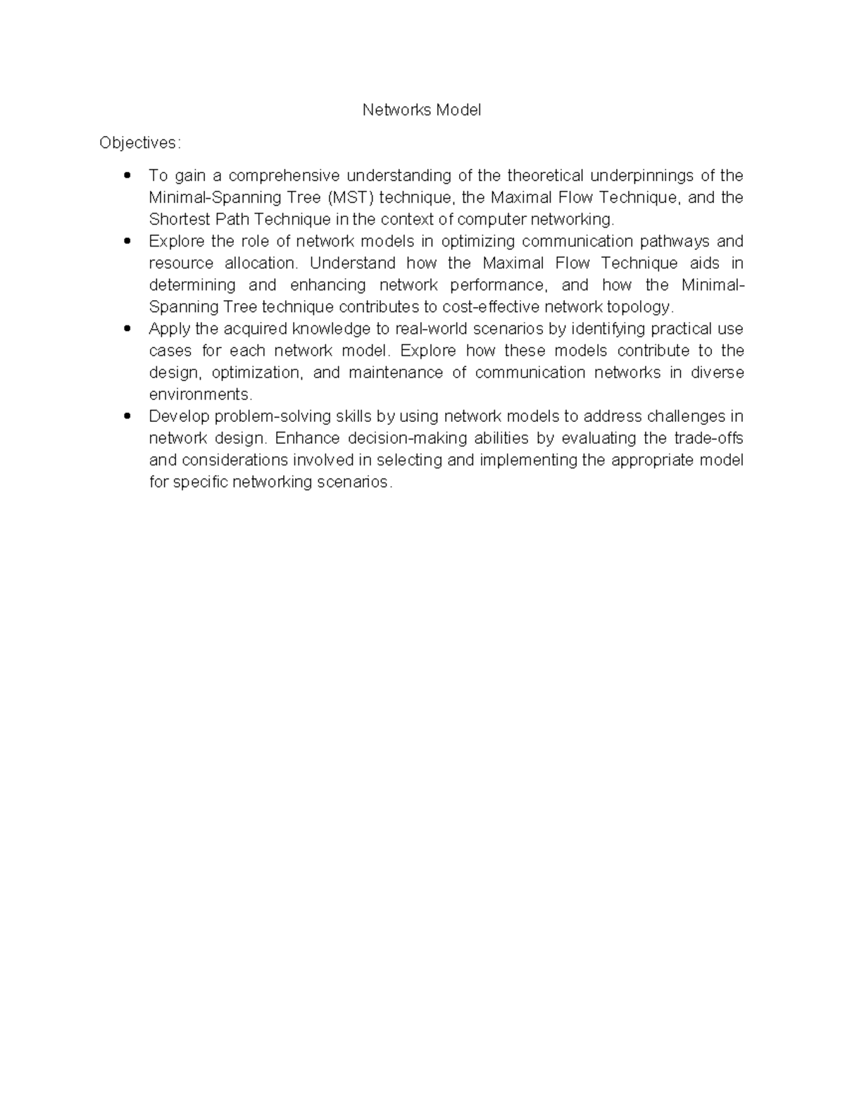 Networks Model - Copy - To gain a comprehensive understanding of the ...