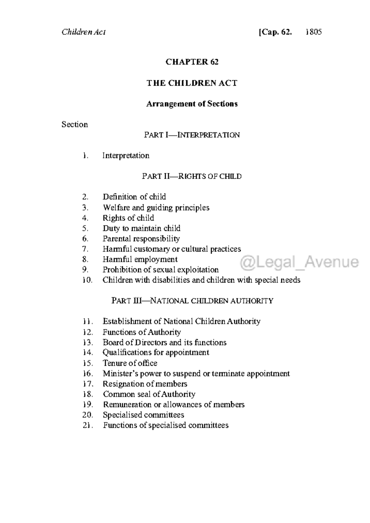 Revised Children ACT CAP 63 - Children Act Section CHAPTER THE CHILDREN ...