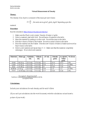 Physics Lab 10 - Virtual Impulse Lab - Virtual Impulse Lab Link: - Studocu