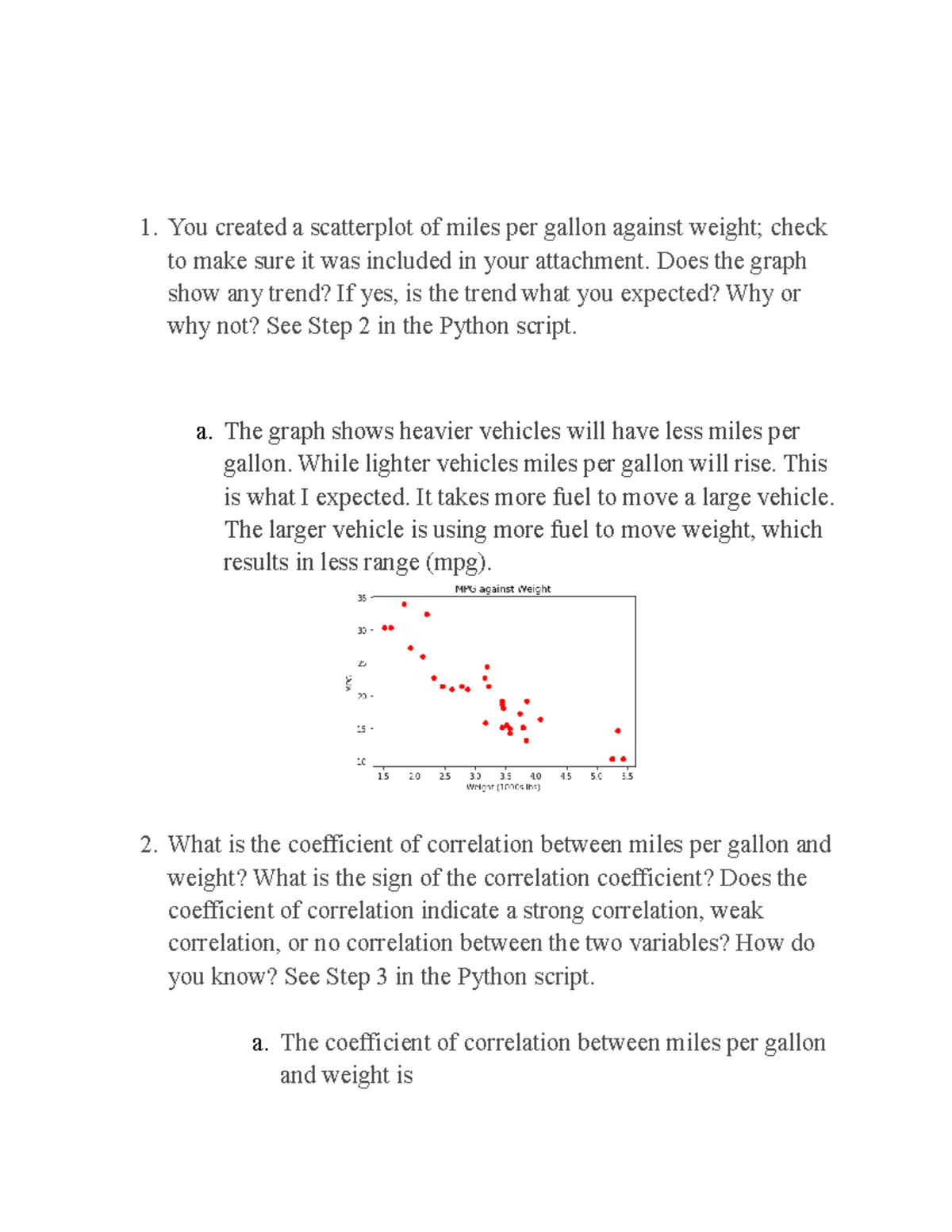 Mat 243 5 3 Discussion Simple Linear Regression You Created A