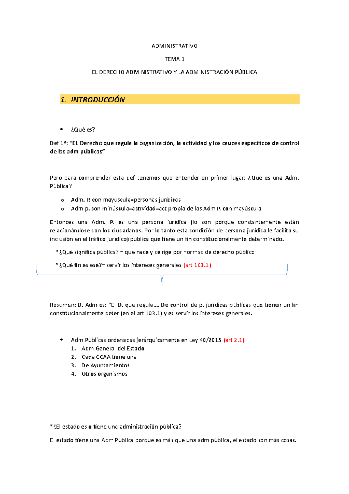 ADM definición y en qué consiste - ADMINISTRATIVO TEMA 1 EL DERECHO ...