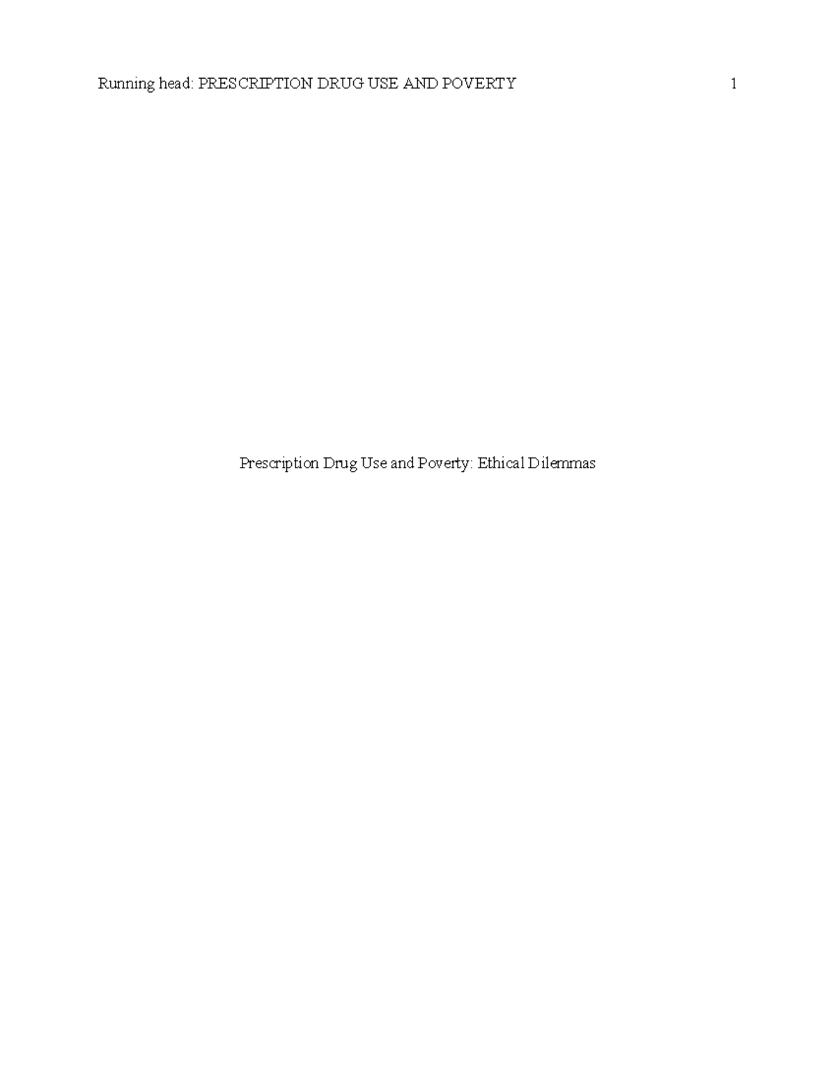 Prescription Drug Use and Poverty - Our patients sometimes find ...