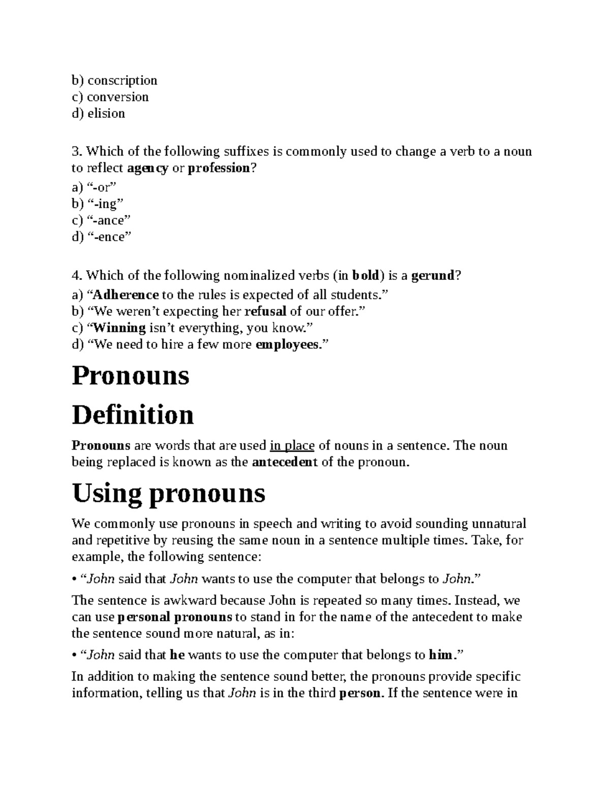 Pronoun - Help the students augment their needs of knowledge with the ...