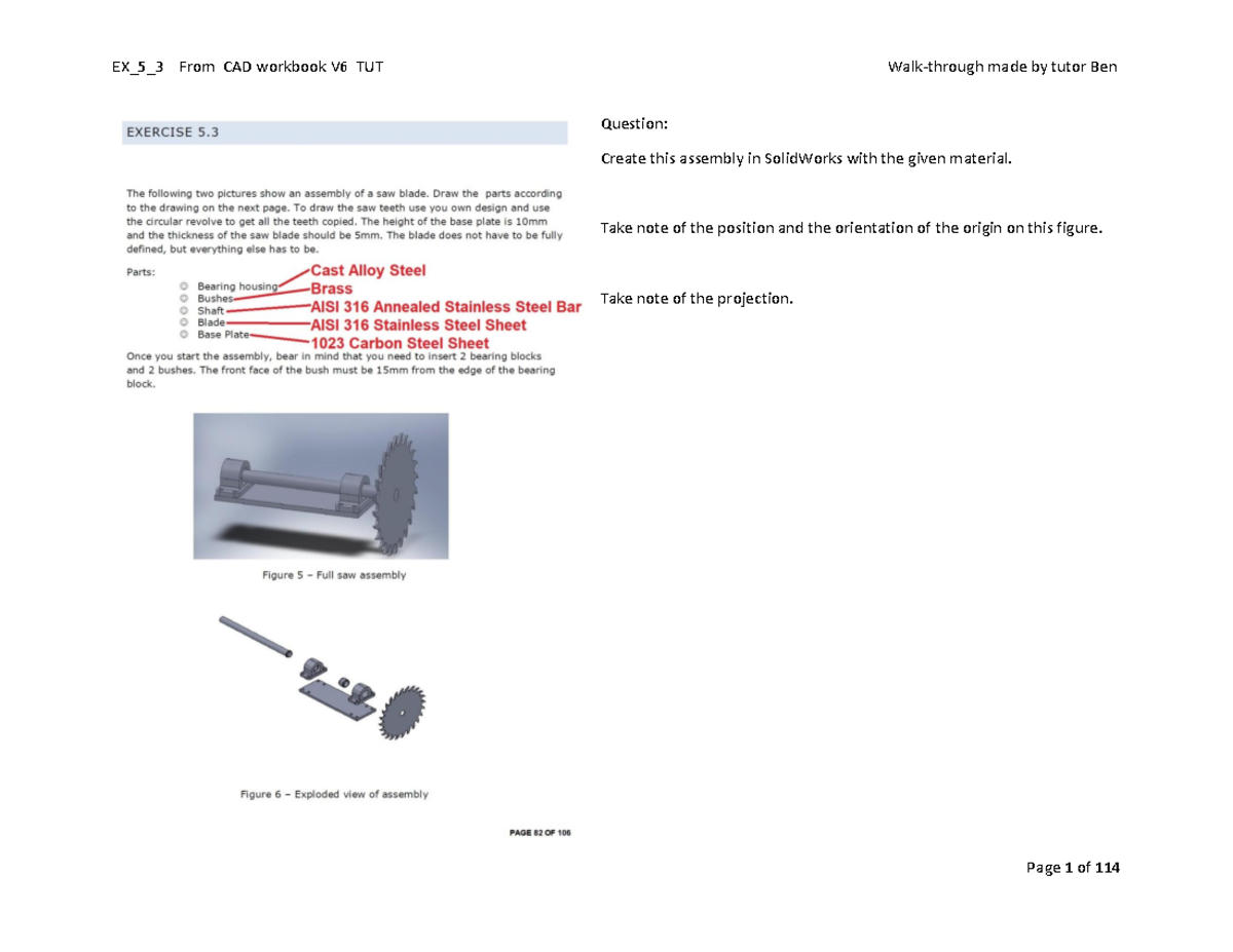 EX 5 3 Answer-1 - Challenge - Question: Create this assembly in ...