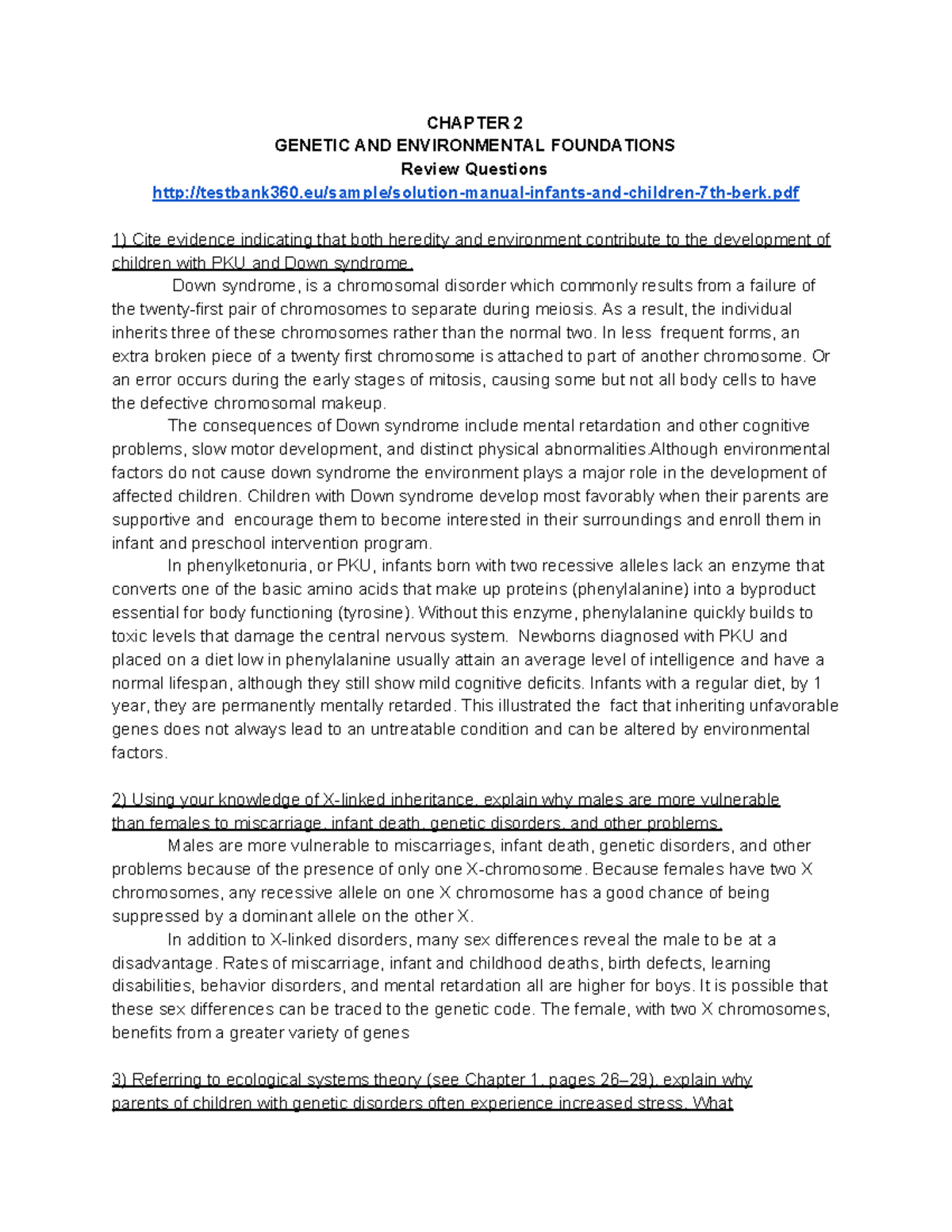 EC Dev Chapter 2 - CHAPTER 2 GENETIC AND ENVIRONMENTAL FOUNDATIONS ...