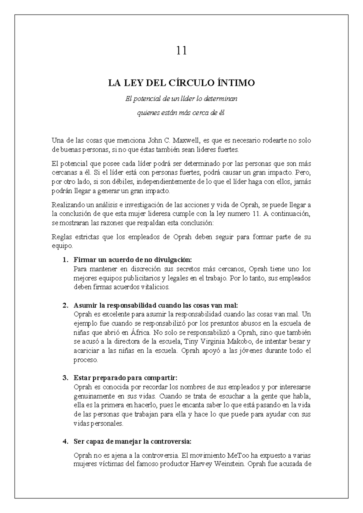 11-15 - djnwsa - 11 LA LEY DEL CÍRCULO ÍNTIMO El potencial de un líder lo determinan quienes ...