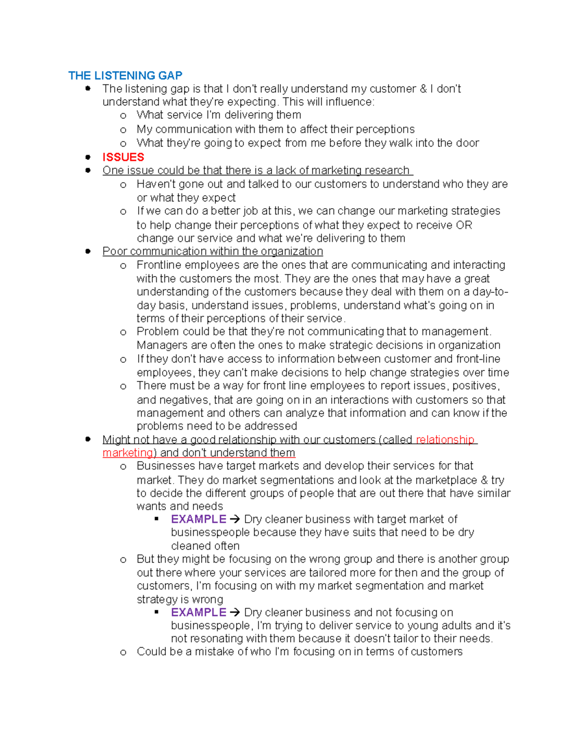 THE Listening GAP Lecture - THE LISTENING GAP The listening gap is that ...