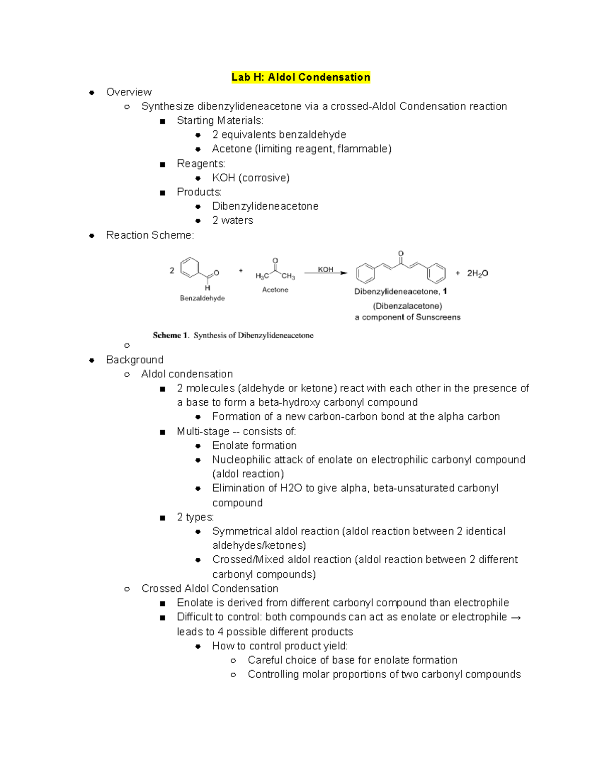 Exam 3 Review Guide - Summary Introductory Organic Chemistry Laboratory ...