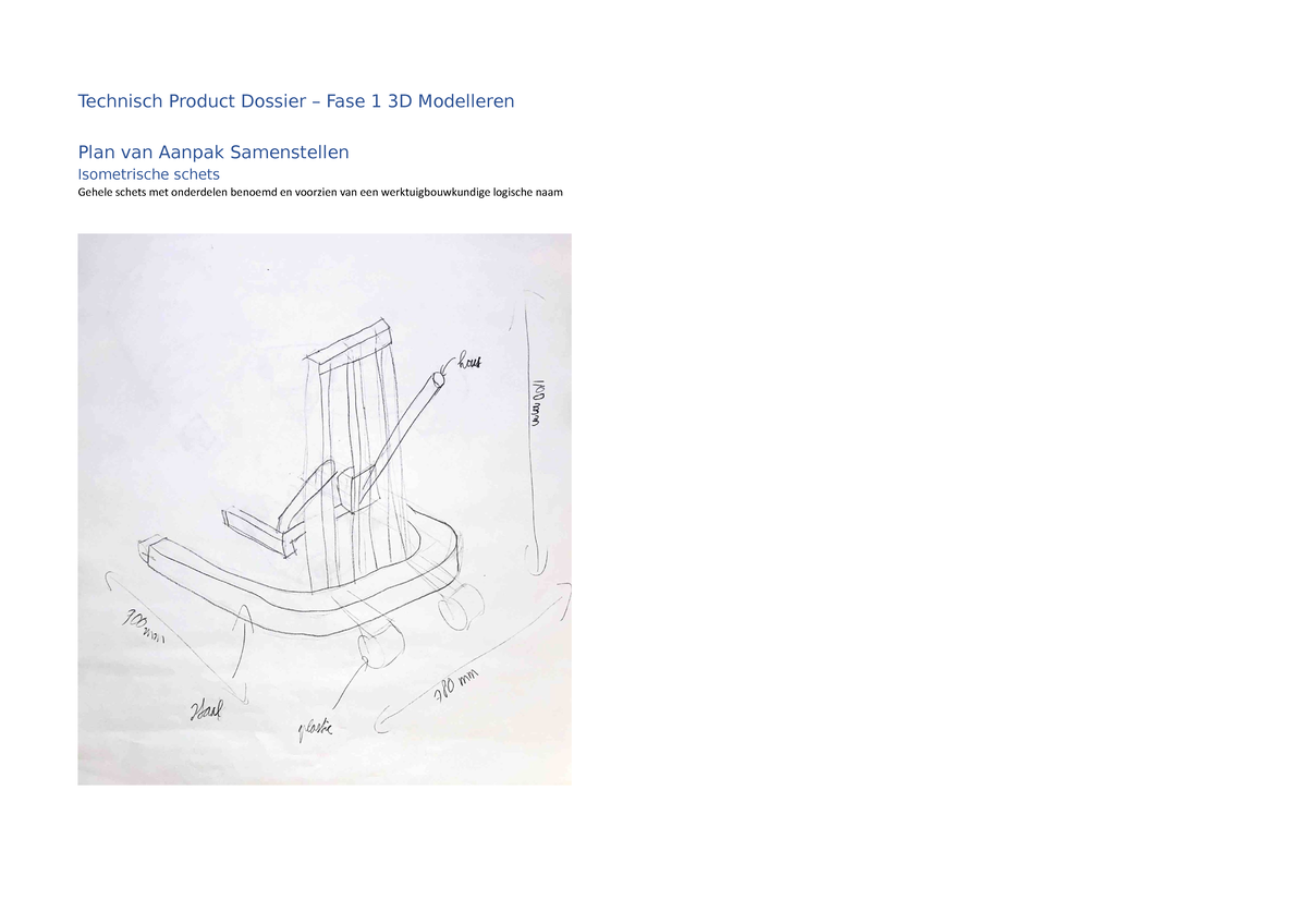 Eindopdracht 3D Model - Copy - Technisch Product Dossier – Fase 1 3D ...