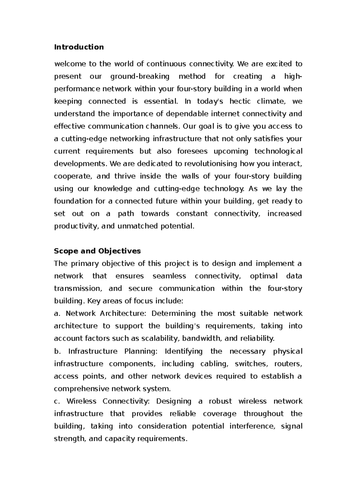 Final course work project write up - Introduction welcome to the world ...