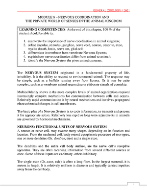 Module 3 - Lecture notes about Zoology - MODULE 3 – ANIMAL TAXONOMY ...