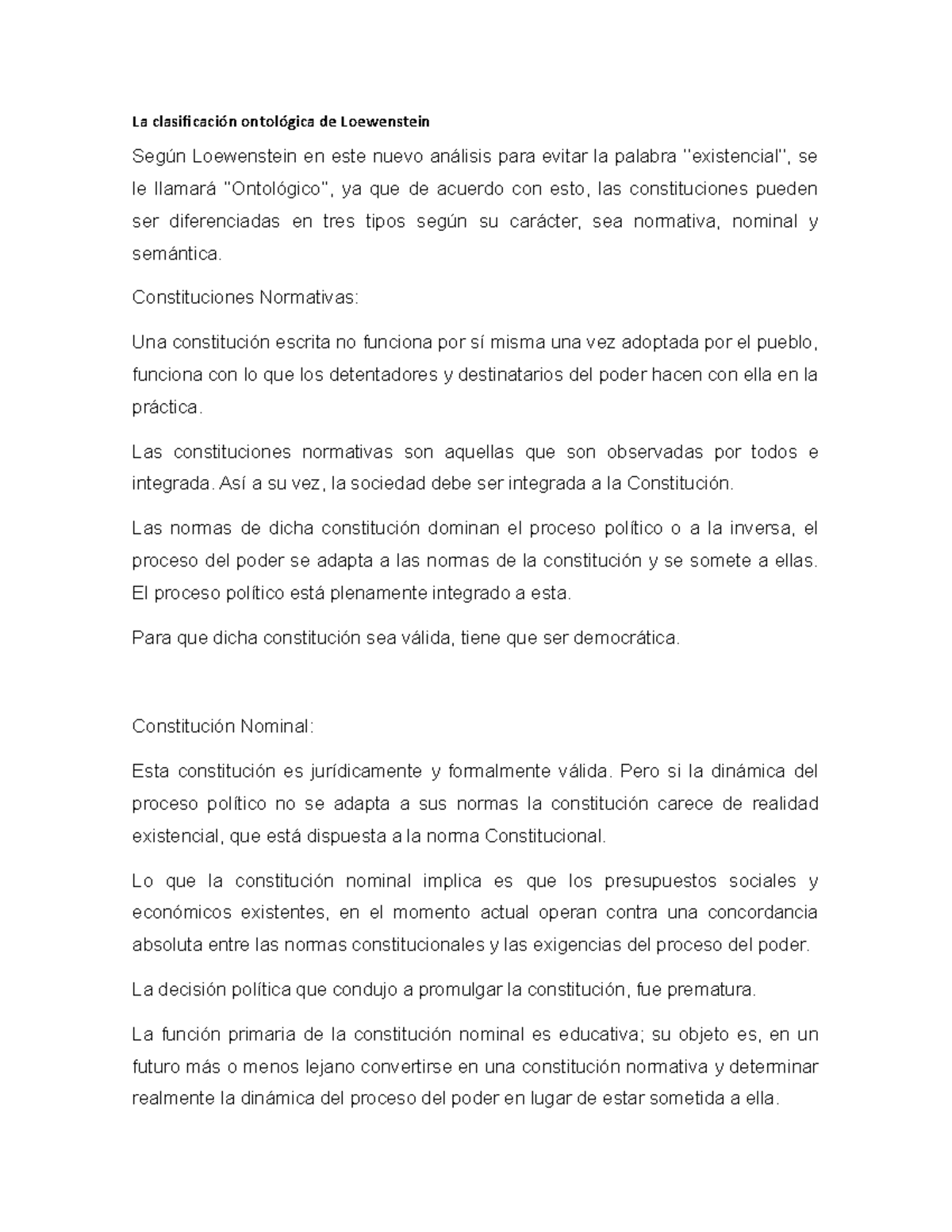 Documento (1) - resumen - La clasificación ontológica de Loewenstein ...