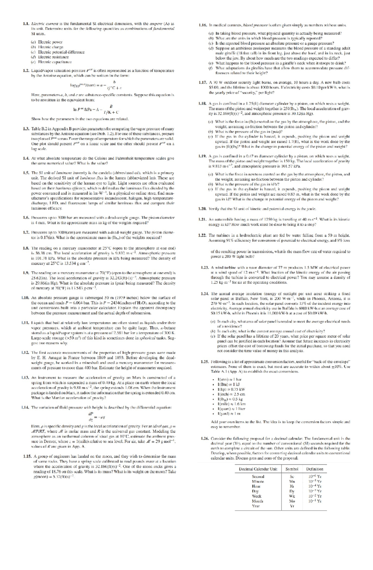 Chap 1 Probs - 1. Electric current is the fundamental SI electrical ...