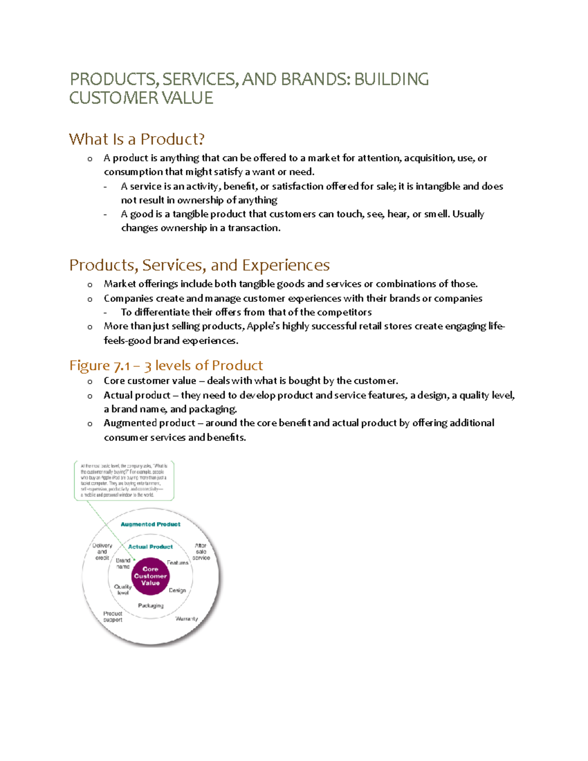 Products, Services, AND Brands- Building Customer Value - PRODUCTS ...