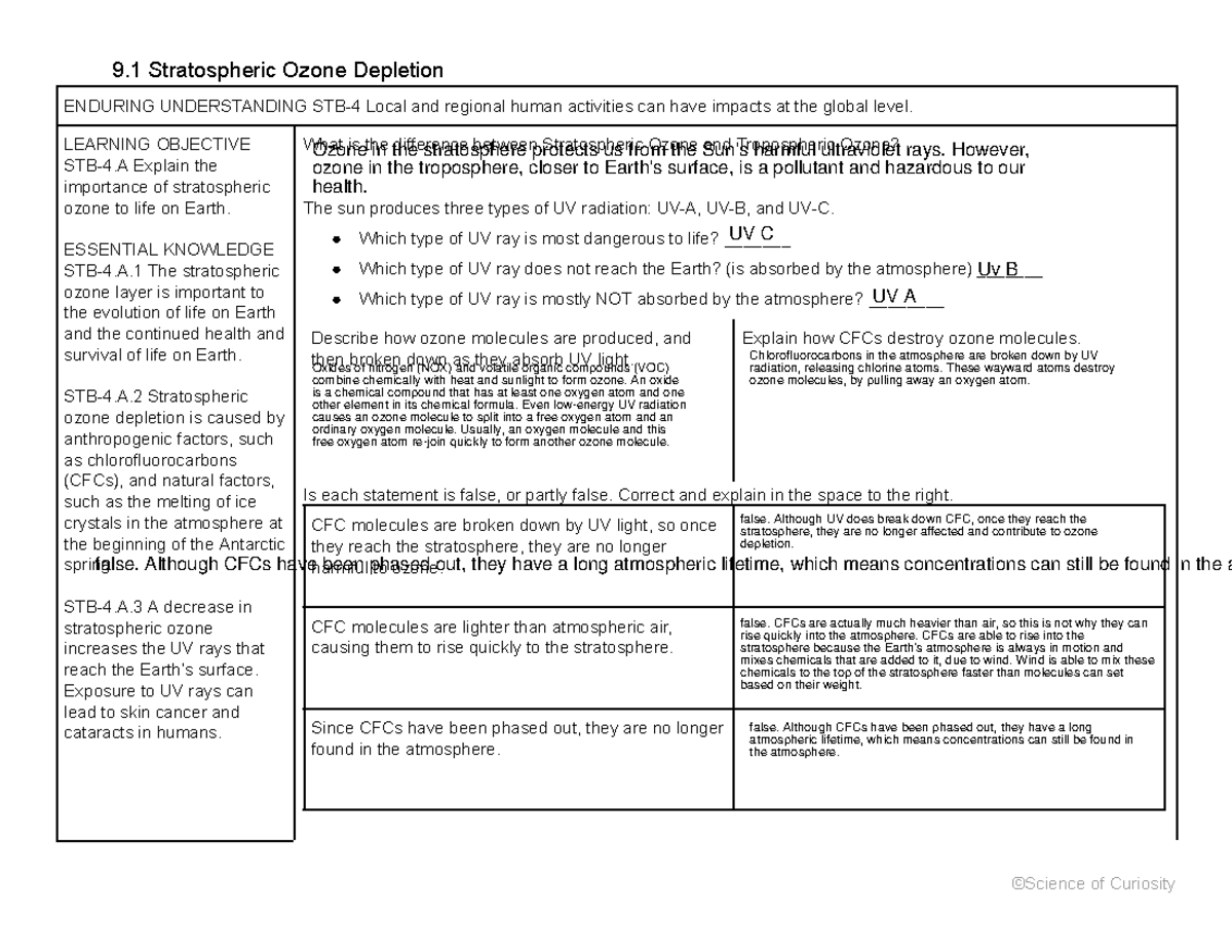 AP Environmental Science Unit 9 Global Change Study Guide - 9 ...