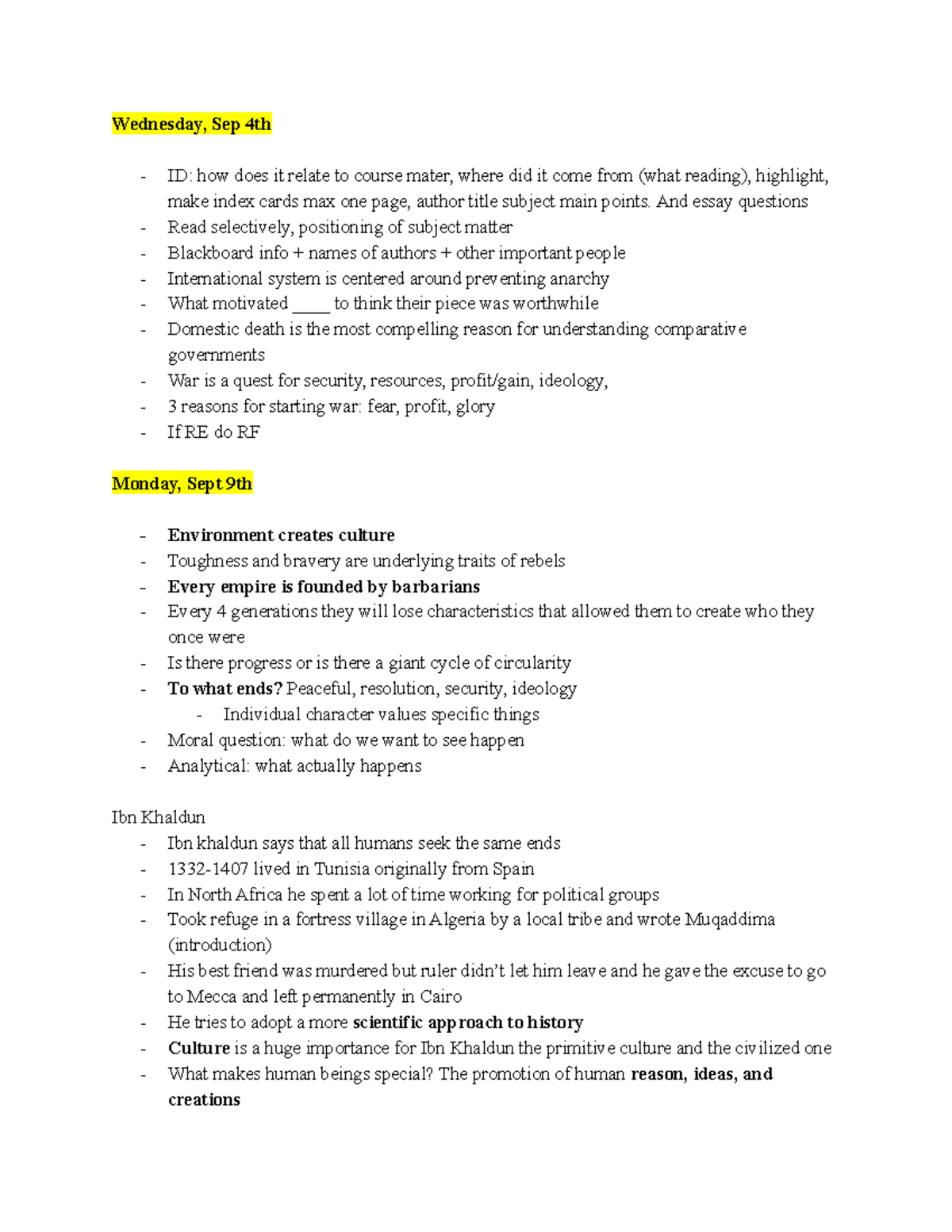 IR Class notes - Wednesday, Sep 4th ID: how does it relate to course ...