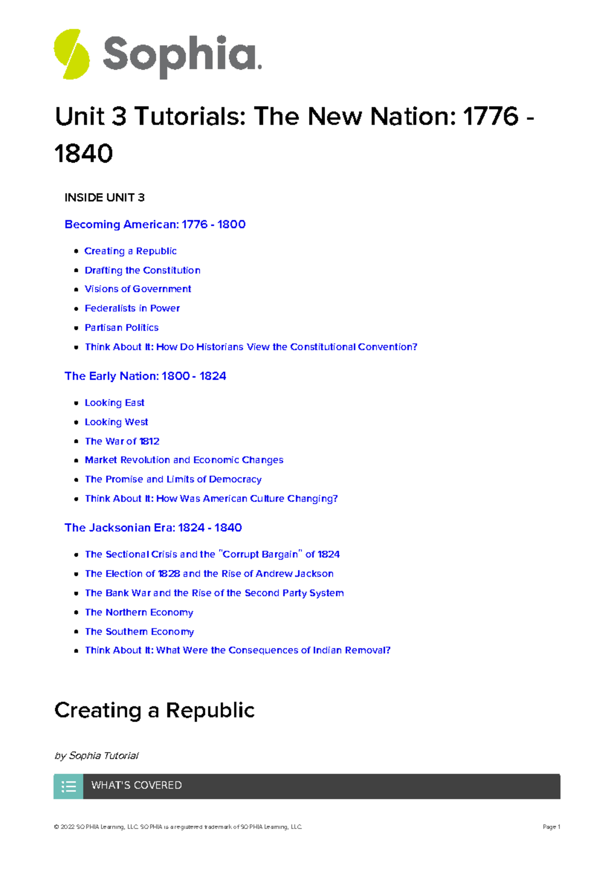 Unit 3 tutorials the new nation 1776 1840 - Unit 3 Tutorials: The New ...