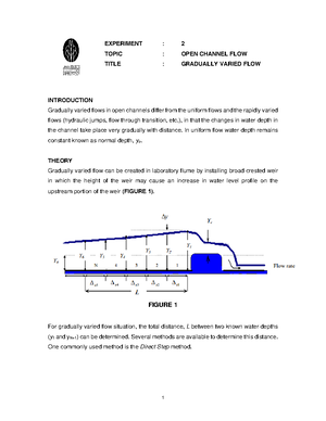 Hydraulic Lab 2 - Lab Instruction - INTRODUCTION Gradually varied flows ...