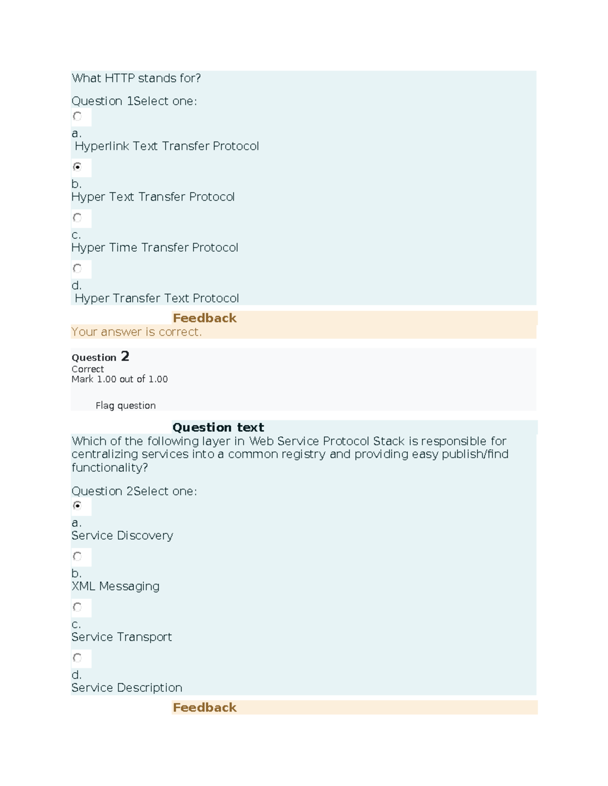 Integrative Programming And Technologies 1 Final Quiz 1 What Stands For Question 1select