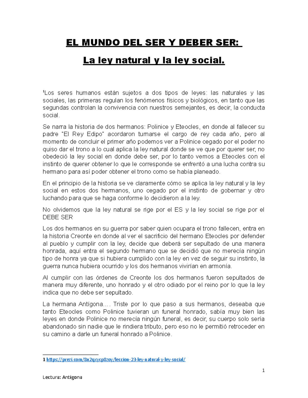 EL Mundo DEL SER Y Deber SER - EL MUNDO DEL SER Y DEBER SER: La ley ...