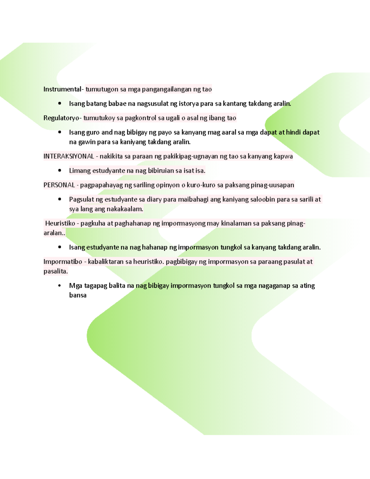 Instrumental - yes yes yow - Instrumental- tumutugon sa mga ...