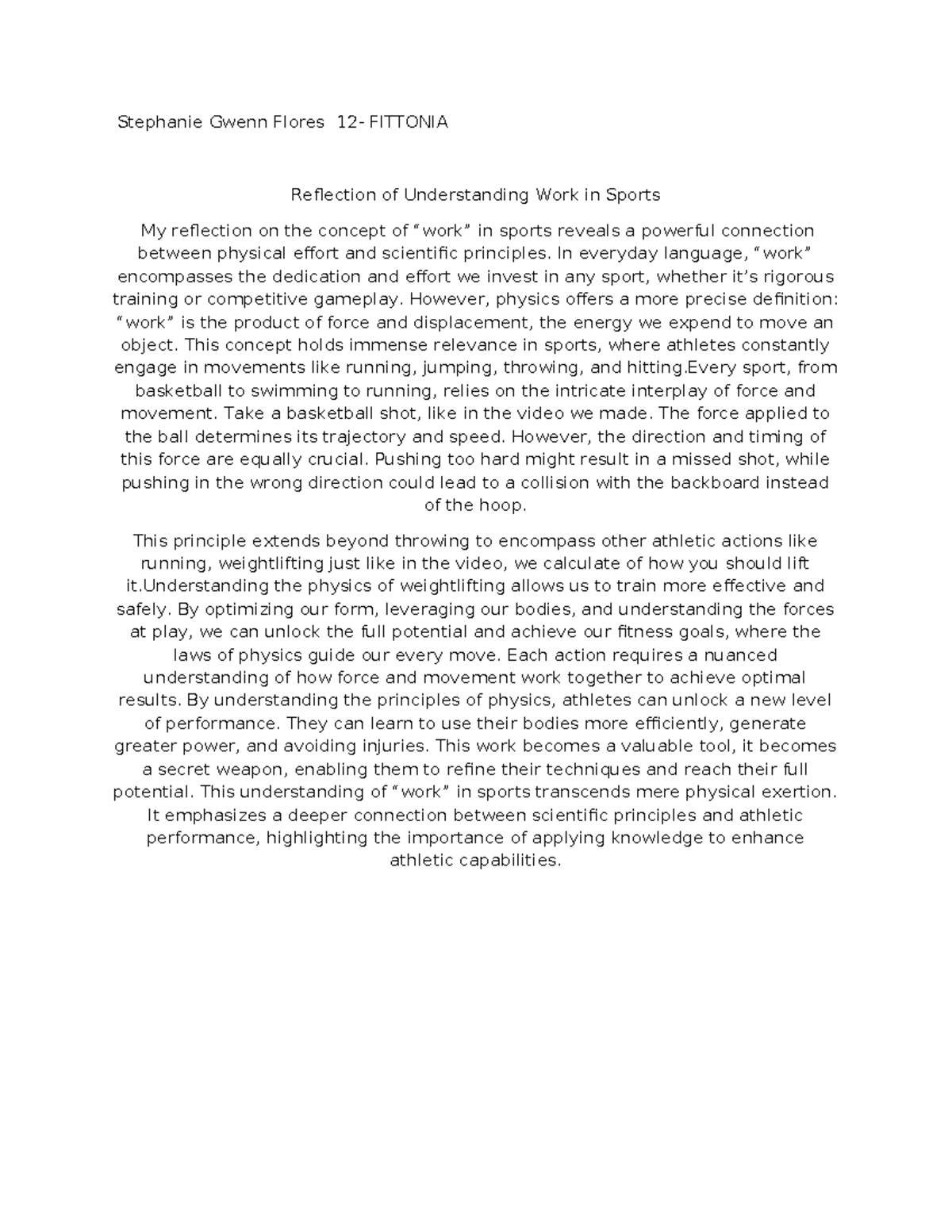 Stephanie - ...... - Stephanie Gwenn Flores 12- FITTONIA Reflection of ...