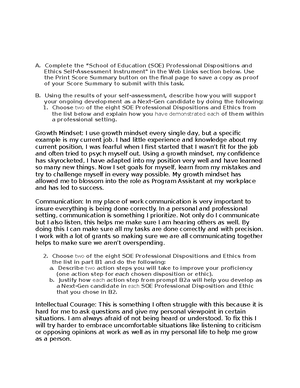 D090 Task 3 - Rachel Creel D090 Task 3 011837105 Interview: A Kim ...