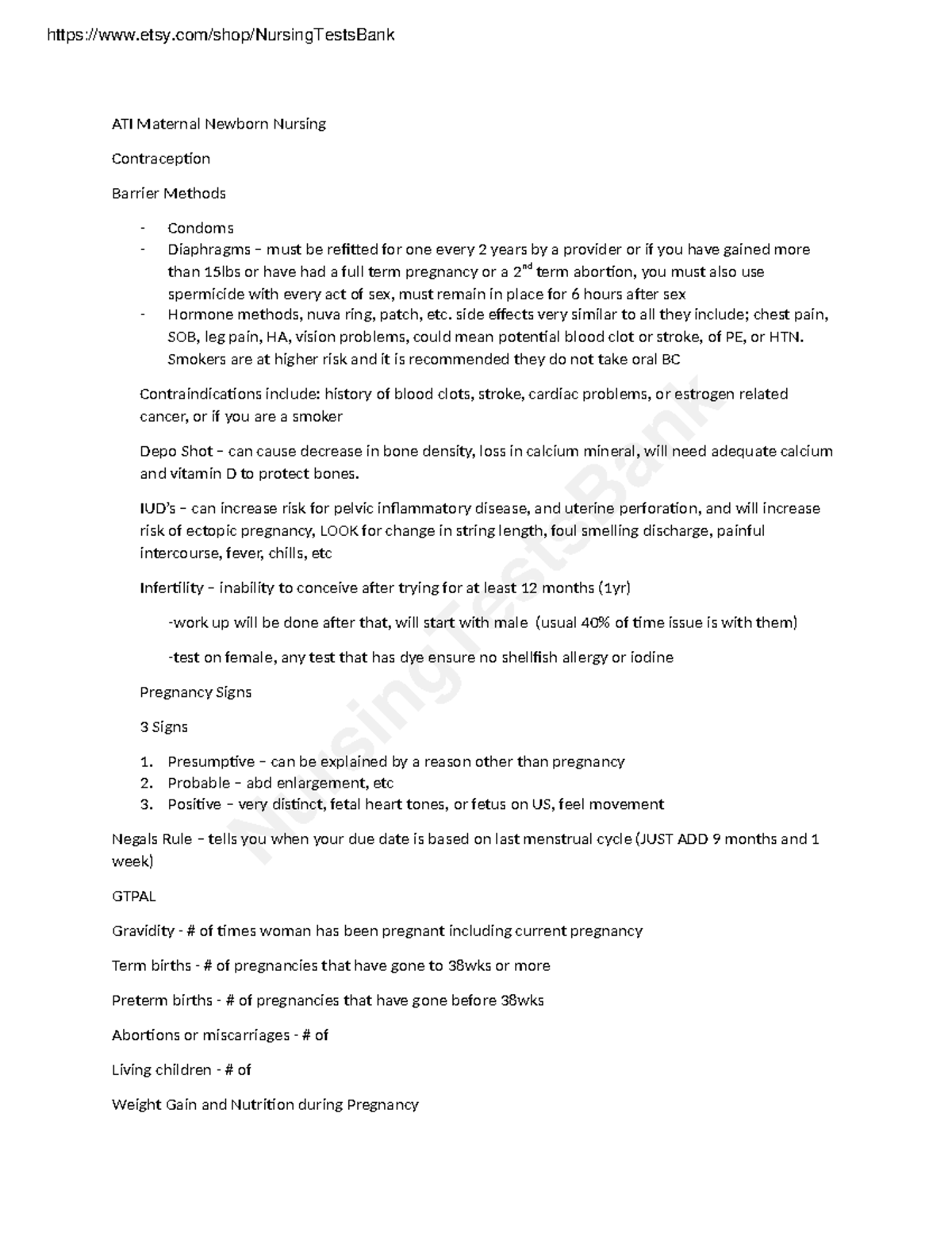 ATIMaternal 916 - fsdfsdfsd - ATI Maternal Newborn Nursing ...