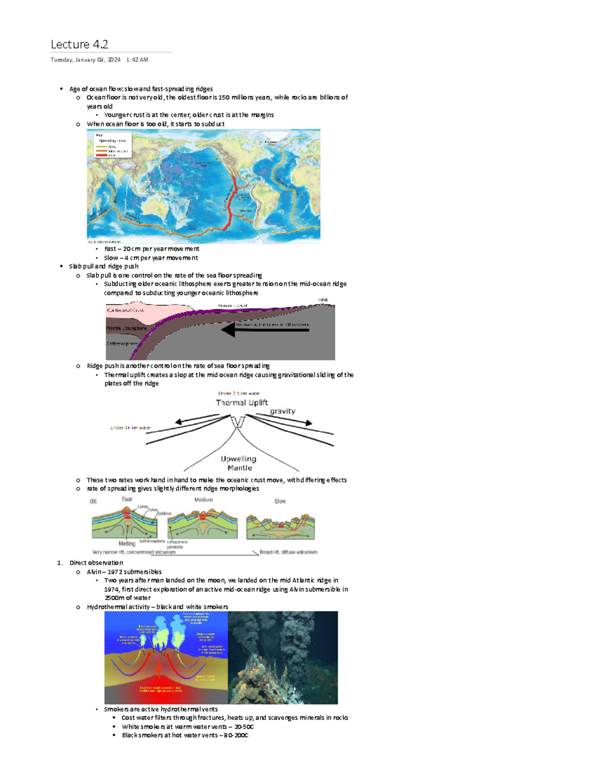 Planet Earth Notes - 4 - this is the 2nd part of the fourth lecture but ...