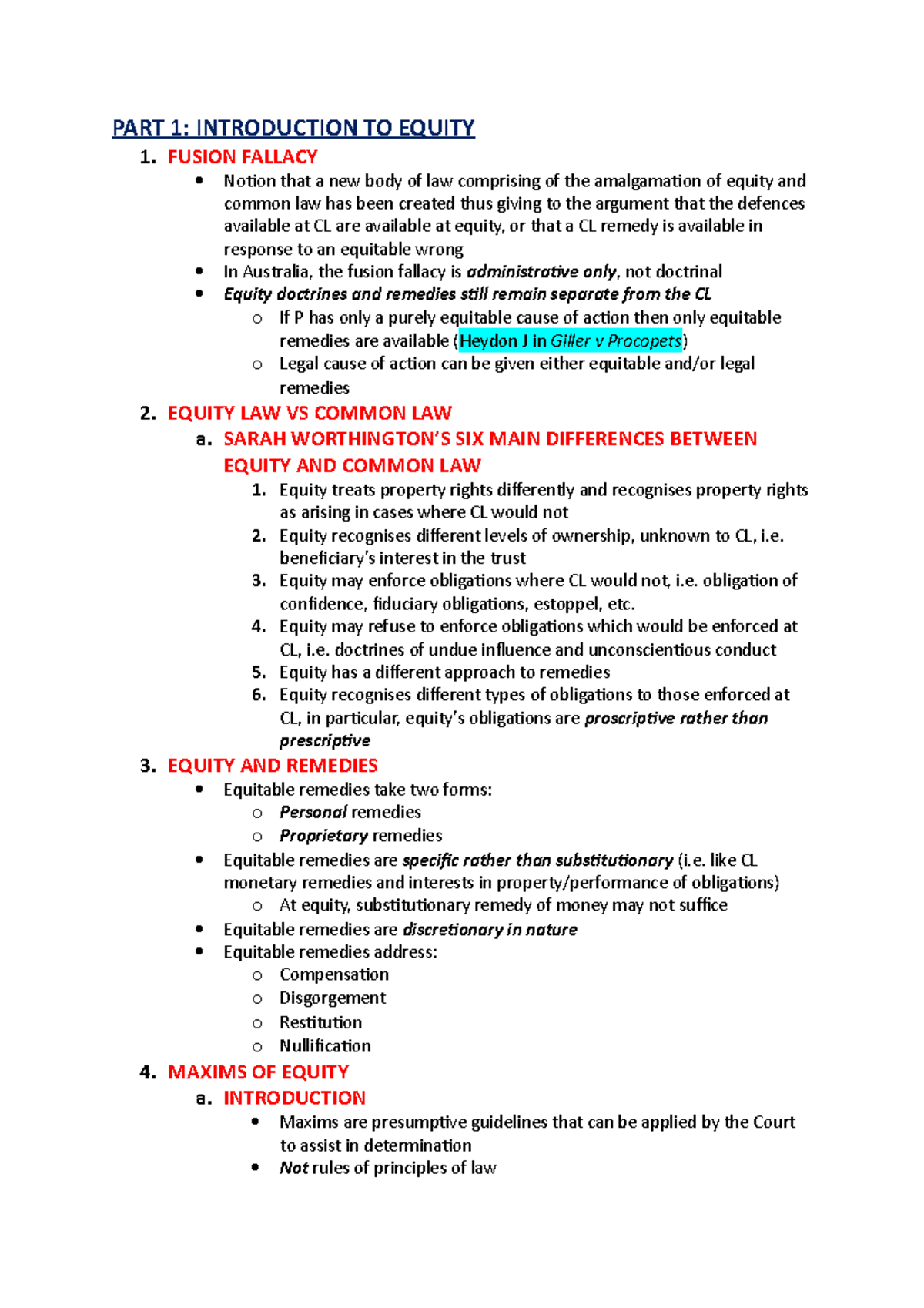 Introduction-TO- Equity - PART 1: INTRODUCTION TO EQUITY 1. FUSION ...