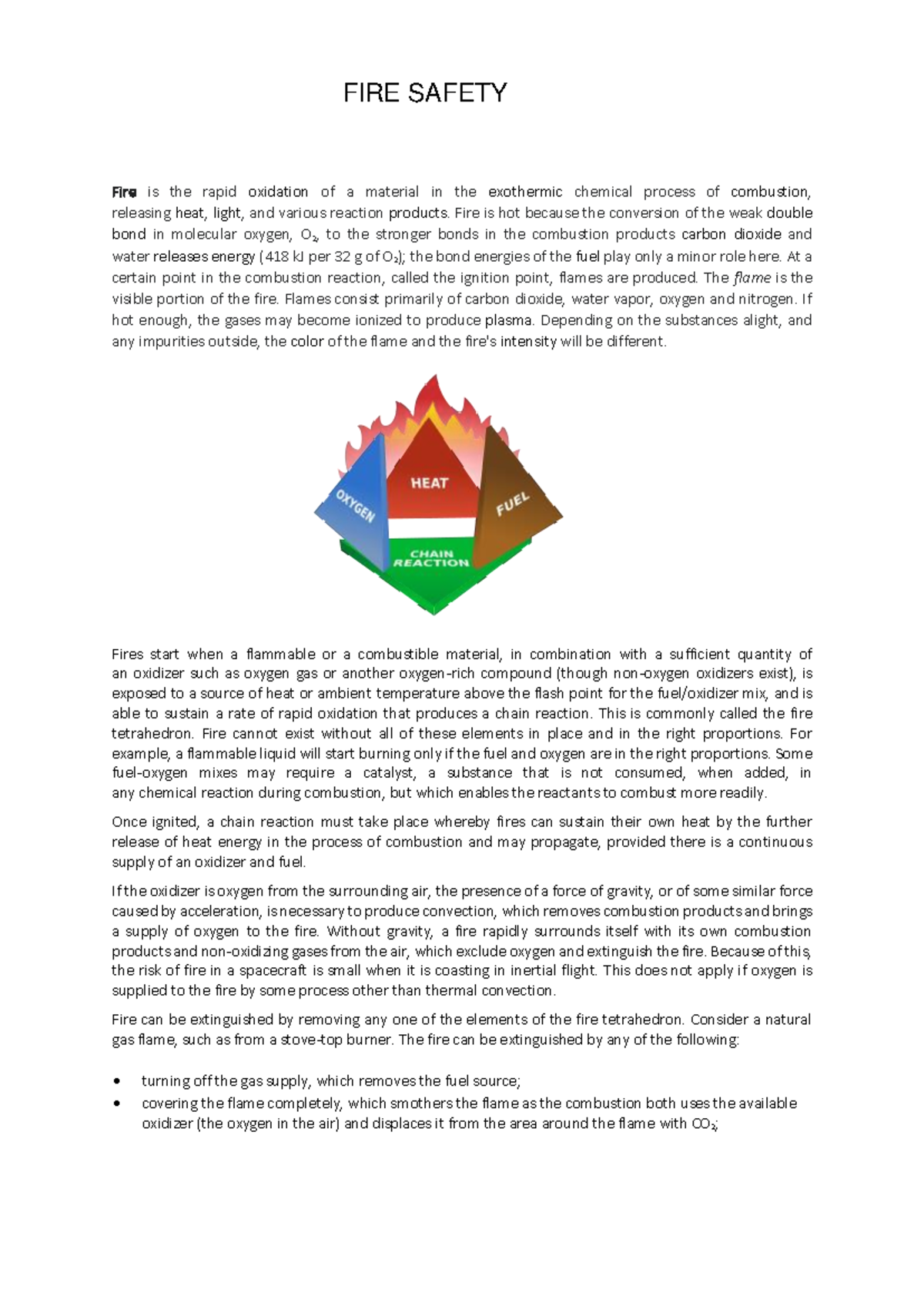 Introduction TO FIRE Safety - INTRODUCTION TO FIRE PROTECTION SYSTEM ...