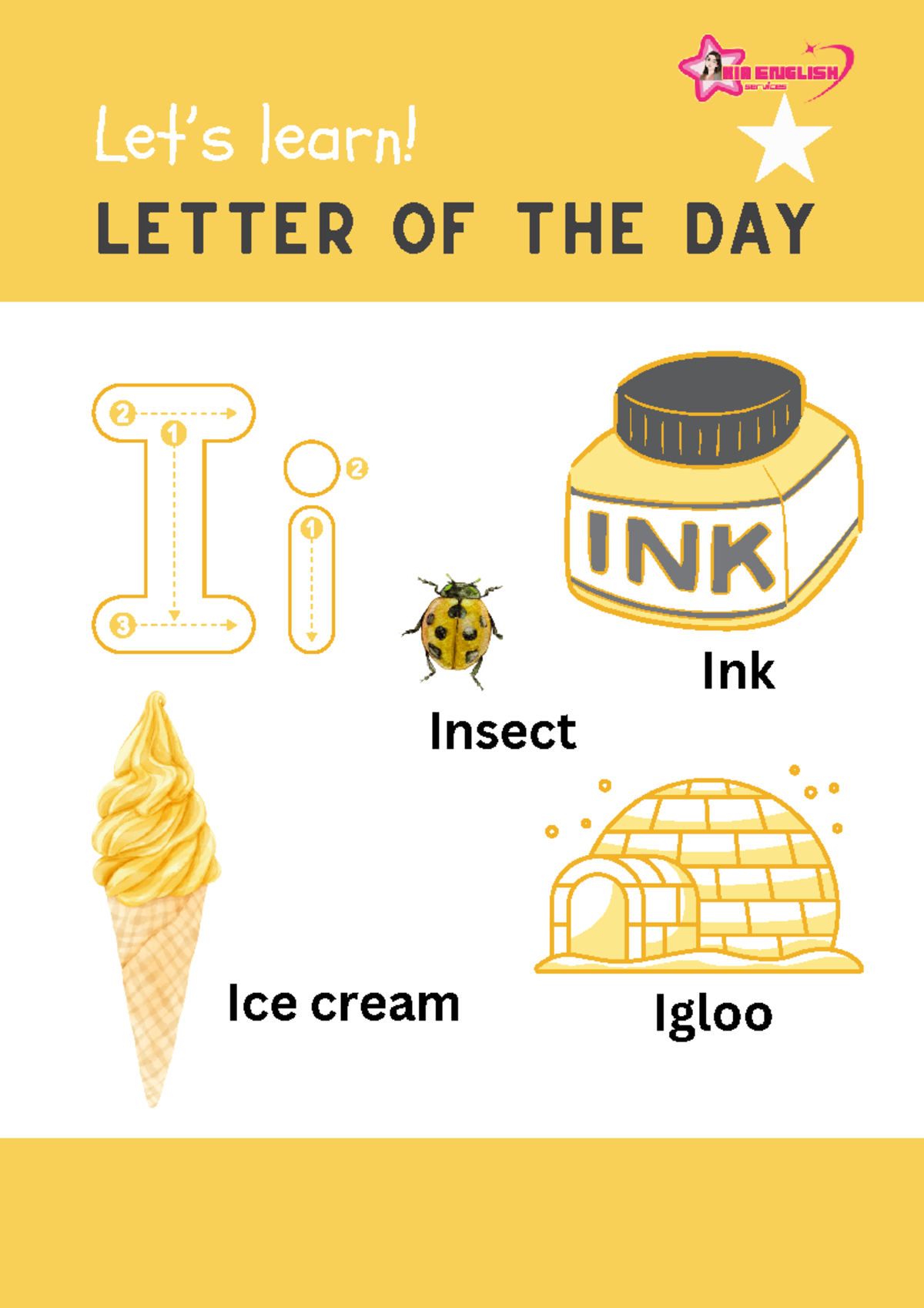 Little Phonics Worksheet Letter Ii - Education - Let’s learn! Letter of ...